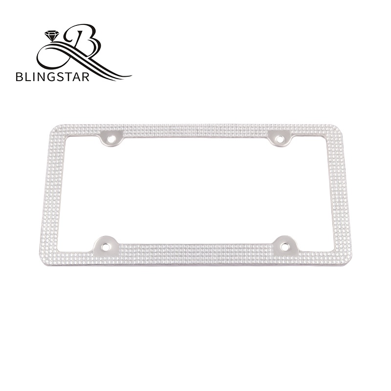 4-5 rows Custom License Plate Frame white license plate frame ...