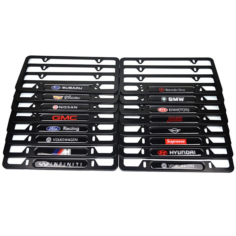 license plate frame Stainless Steel License Plate frames Car License ...